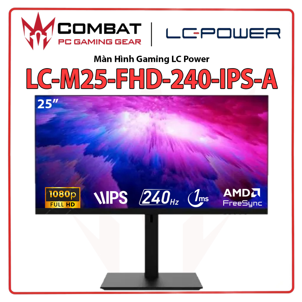 Lc Power Gaming Monitor LC-M25-FHD-240-IPS-A 25"/FHD/IPS/240Hz/1ms ...