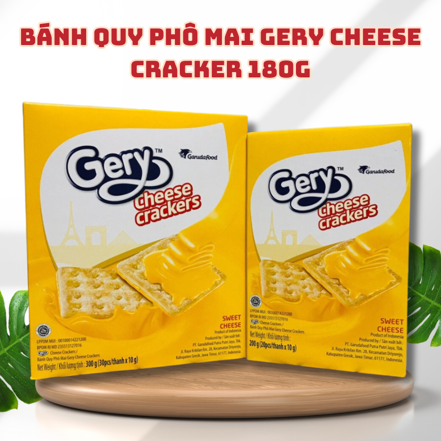 Gery Cheese Cracker 180G box, Gery Cheese Cookies - Genuine Product ...