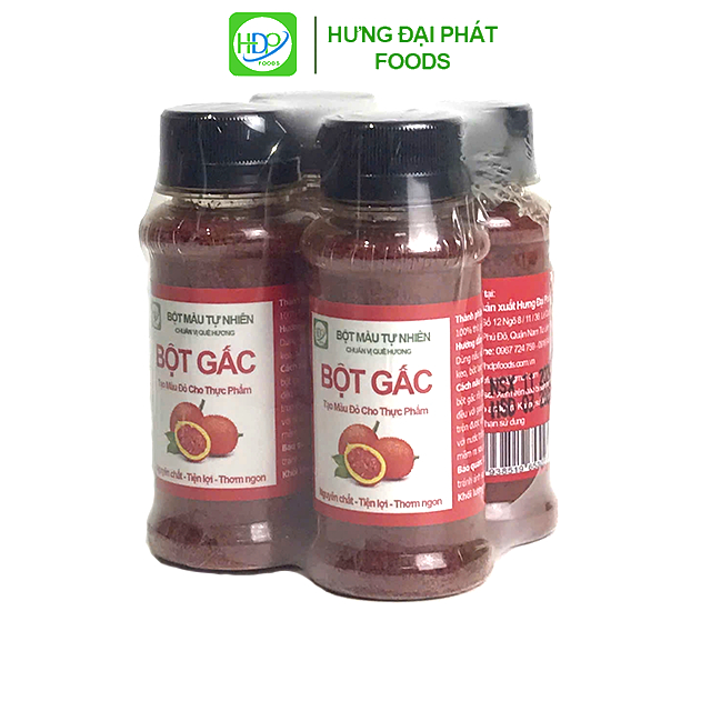 Set of 4 jars of pure gac powder 40g/jar, creating beautiful colors for ...