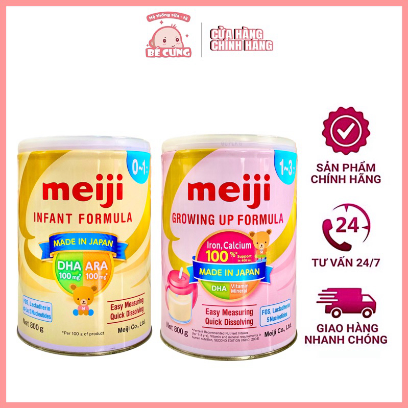 Meiji Powdered Milk [0-1 and 1-3] 800g - Formula Milk for Babies and ...