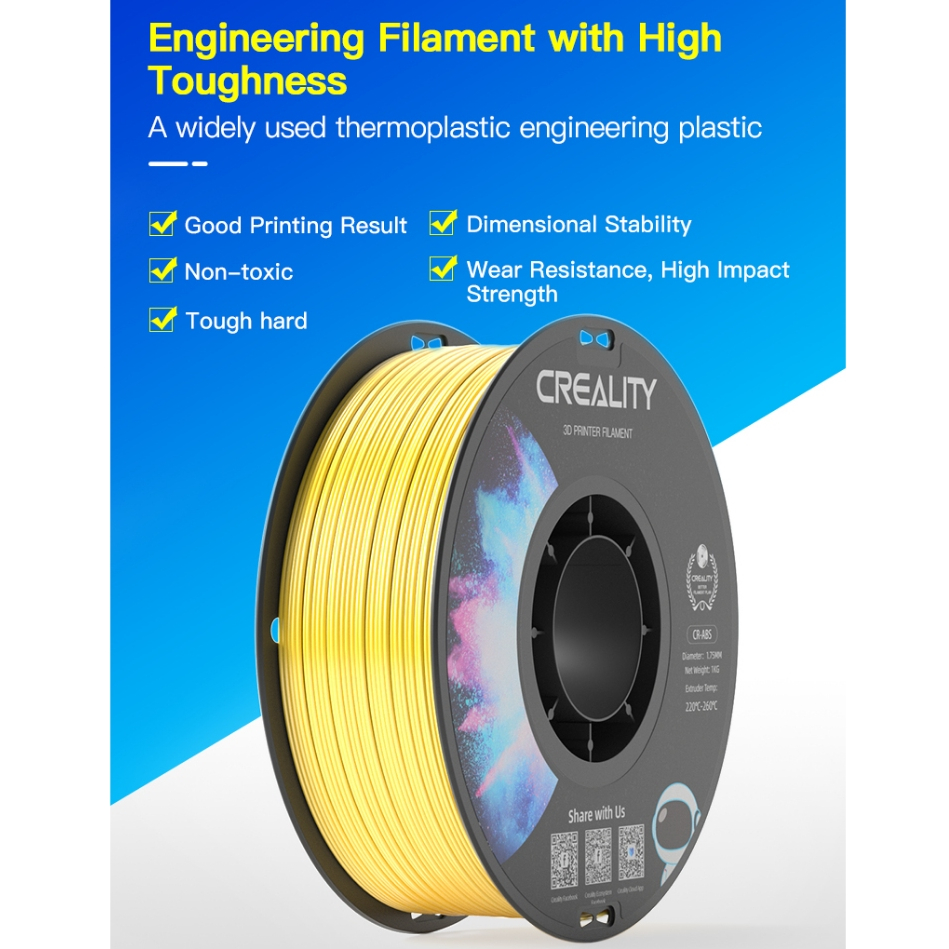 High-strength technical 3d printing plastic fiber Creality CR-ABS ...