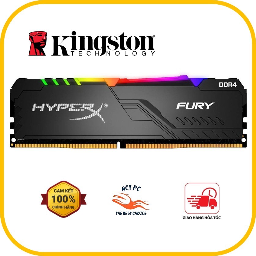 Ram PC Kingston HyperX Fury RGB 8GB 16GB 3200MHz DDR4 - genuine 2ND product, | Shopee Malaysia