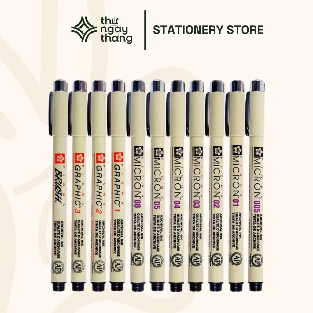 Genuine SAKURA PIGMA MICRON line pen (BLACK INK) | Shopee Malaysia