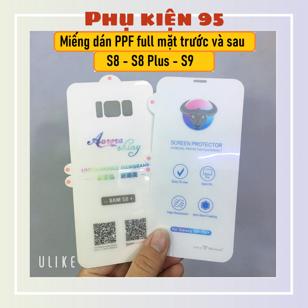 Samsung S8 - S8 Plus - S9 PPF sticker full front and back to prevent scratches | Shopee Malaysia