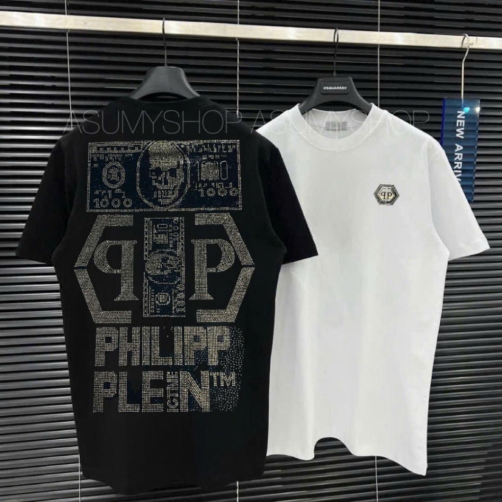 Men's and women's T-shirts made from 100% thick Philipp Plein cotton ...