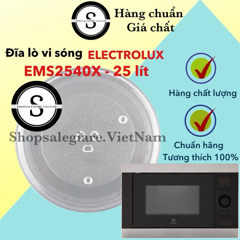 Genuine Electrolux EMS2540X wall-mounted microwave dish (25 liters ...