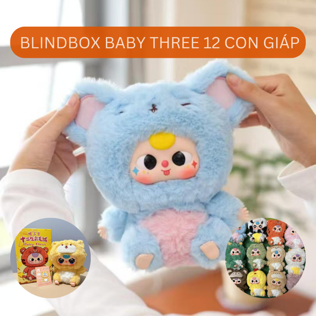 Blindbox Baby Three Baby Three 12 Zodiac Animals, Baby Three Teddy Bear ...