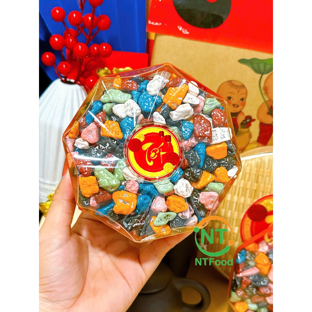 Ntfood Chocolate Pebble Candy - Octagonal Box 300Gr - Nhat Tin Food ...