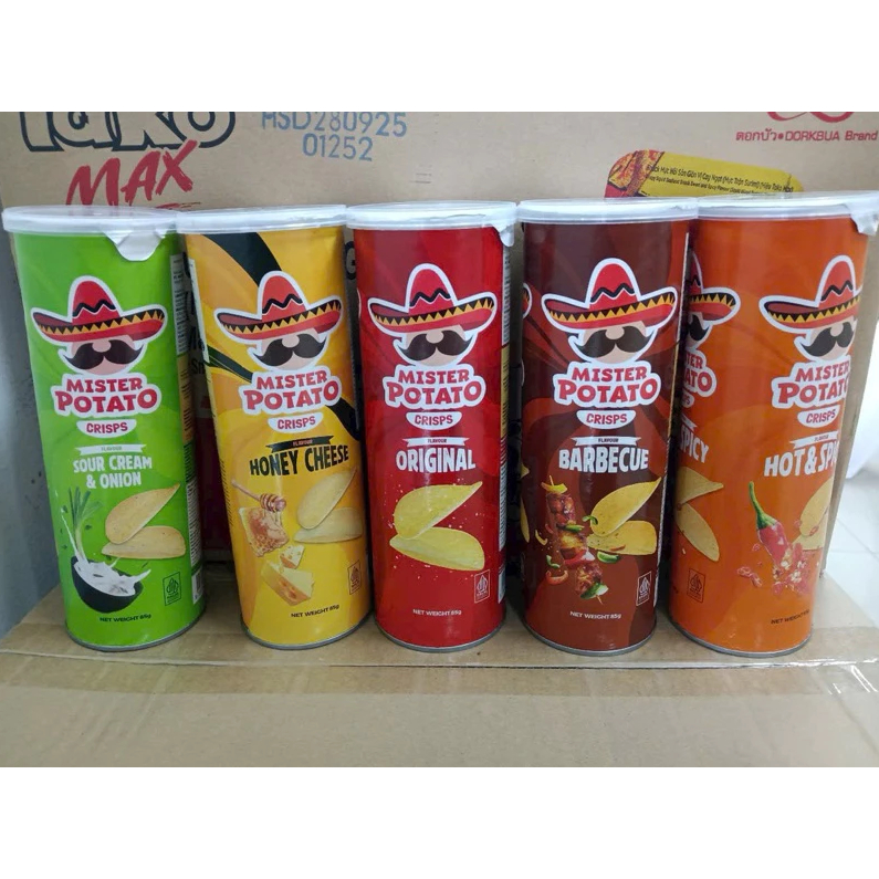 Mister Potato Crips Potato Snack 85gr (1 tube) | Shopee Malaysia