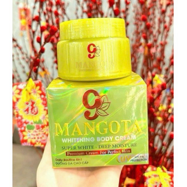 1 jar of Mangota 9 Body Cream Super White - Deep Moisture 95g new model ...