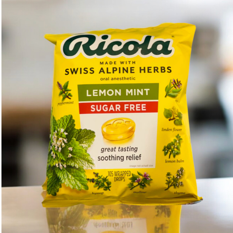Ricola Sugar Free Lemon Mint Lozenges 105 tablets | Shopee Malaysia