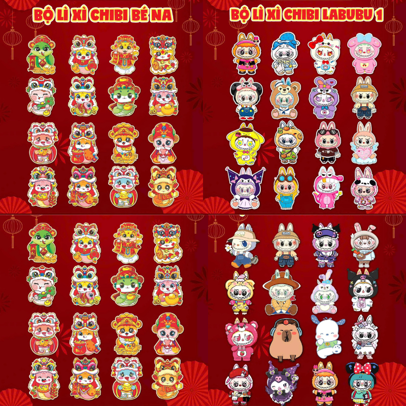 Chibi red envelopes Cheap 2025 At Ty UniqueCNY, choose samples upon ...