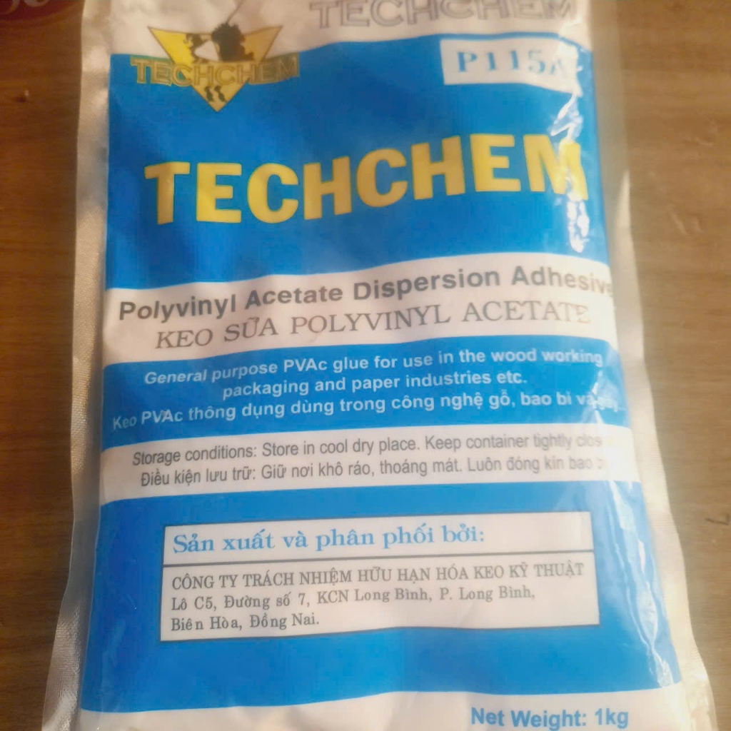 TECHCHEM P115A milk glue 1kg - Polyvinyl Acetate milk glue used to glue ...