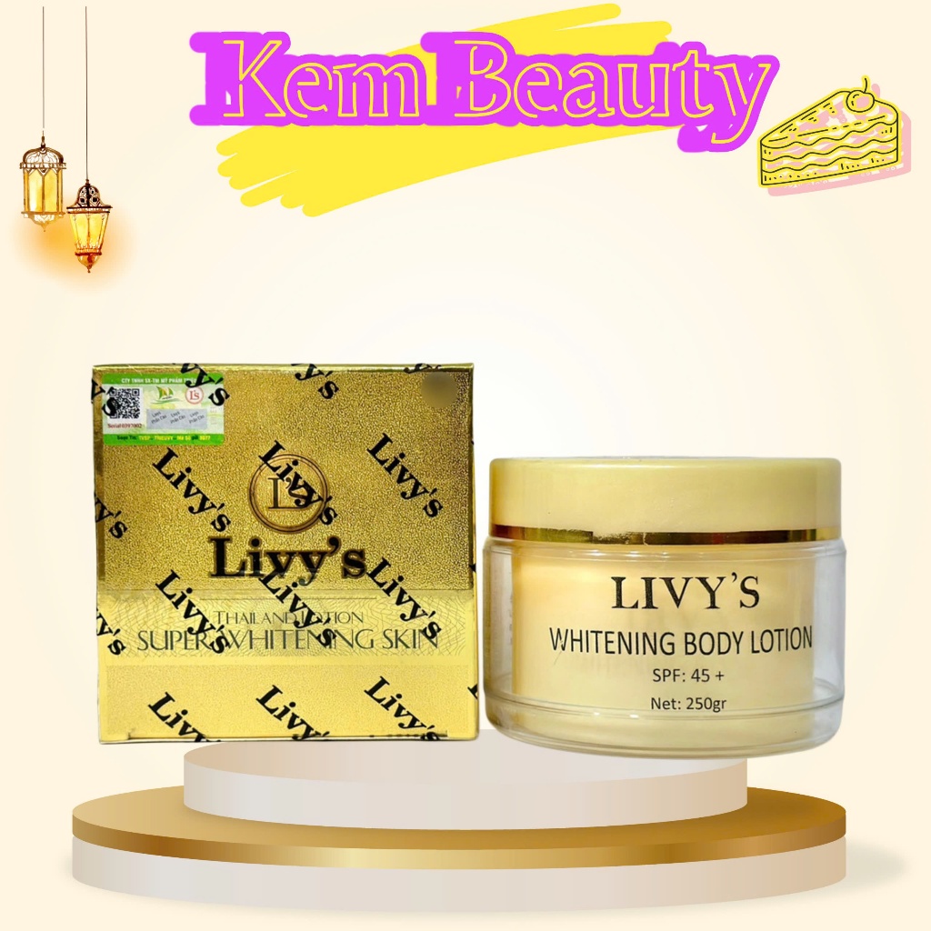 Genuine Livys Gold Body Cream - Thai Livy Body Cream Skin Whitening ...