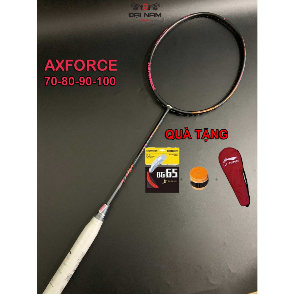 [LOGO PAINTED] Lining AXFORCE Badminton Racket 70,80,90,100 Domestic ...