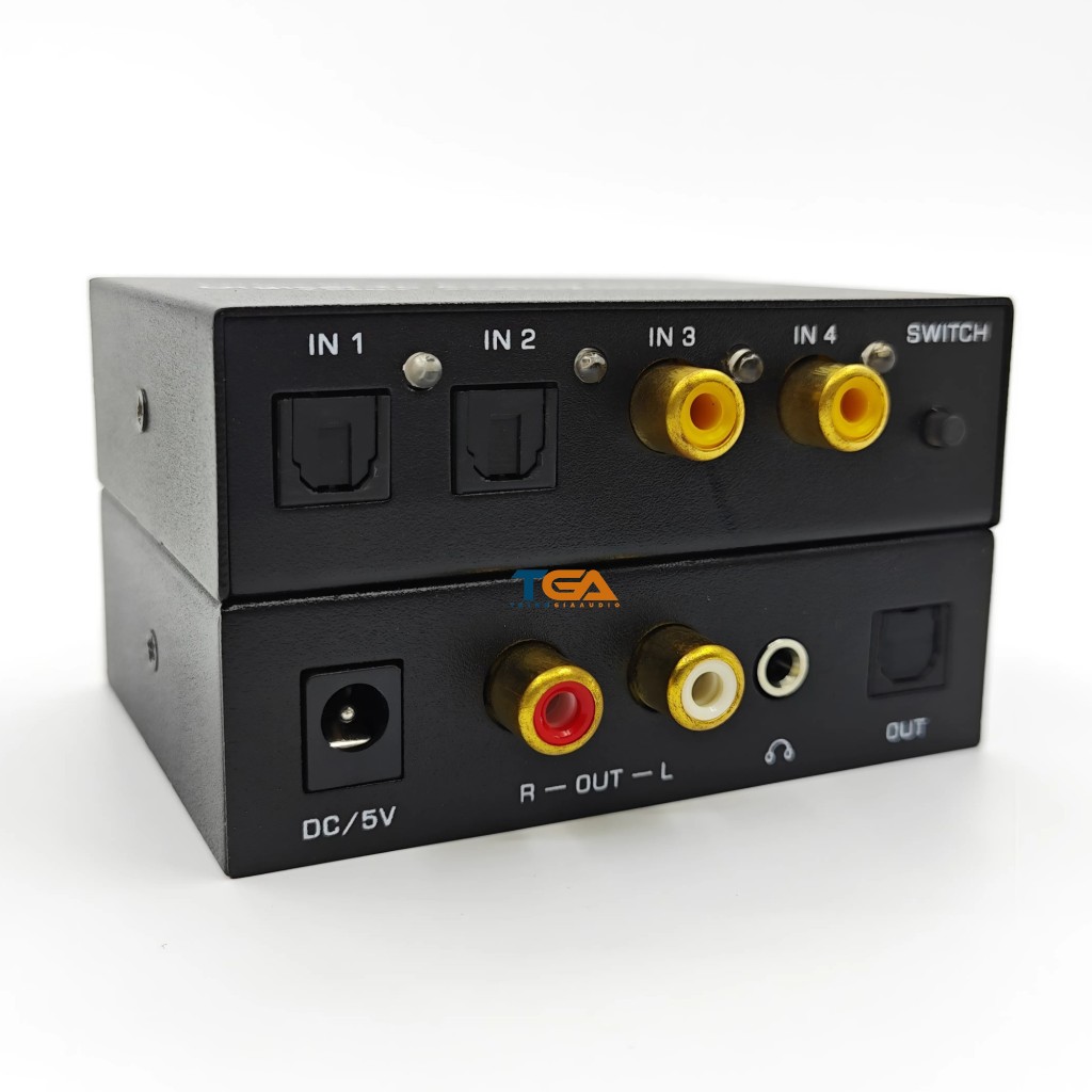 Optical Audio Cable splitter decoder (Optical channel converter) 2 in 1 ...