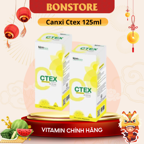 CTEX calcium, vitamin and mineral supplement syrup 125ml (imported from ...