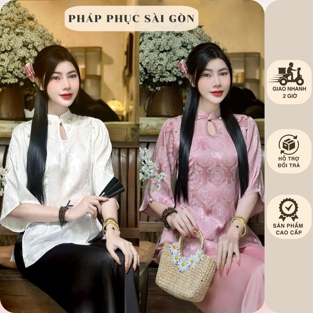 Tam THO SILK - Dharma clothes, high-quality blue clothes made of Tho ...