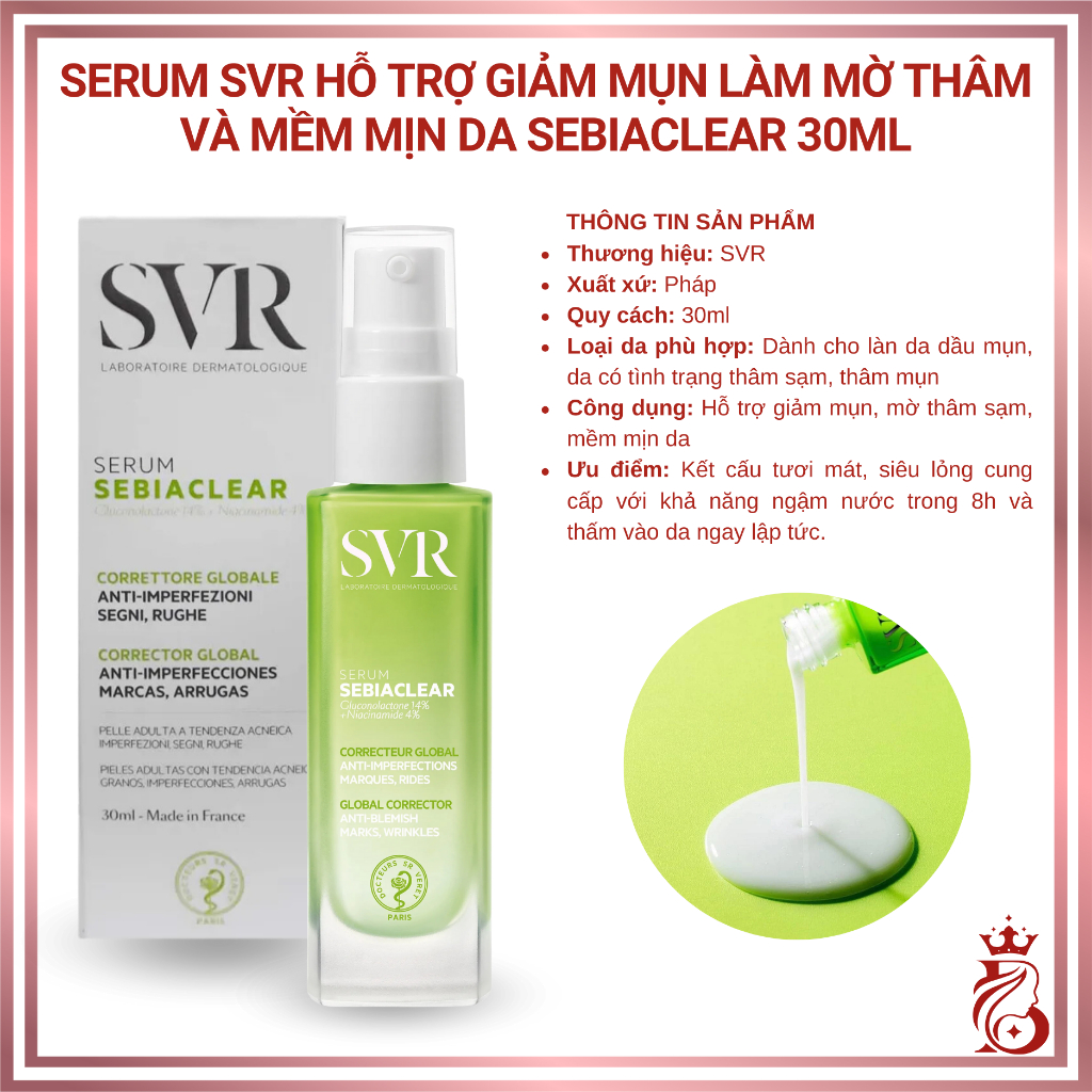 Svr Sebiaclear Serum helps reduce acne, fade dark spots and soften skin ...