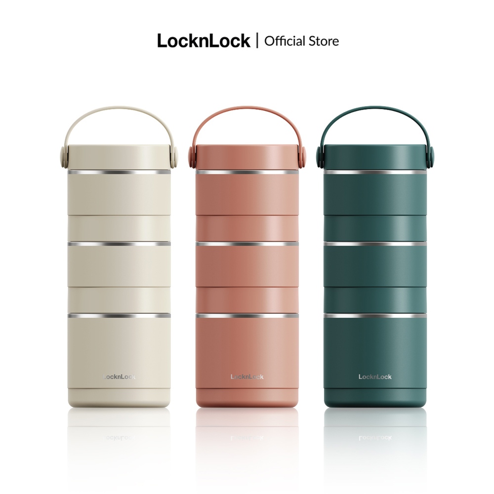LocknLock Tower Vacuum Lunch Box stainless steel thermos Lunch Box set ...