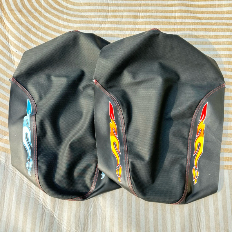 Red Thread Saddle Cover Fire Pattern 4-Way Stretch Wave 50/100/110 ...