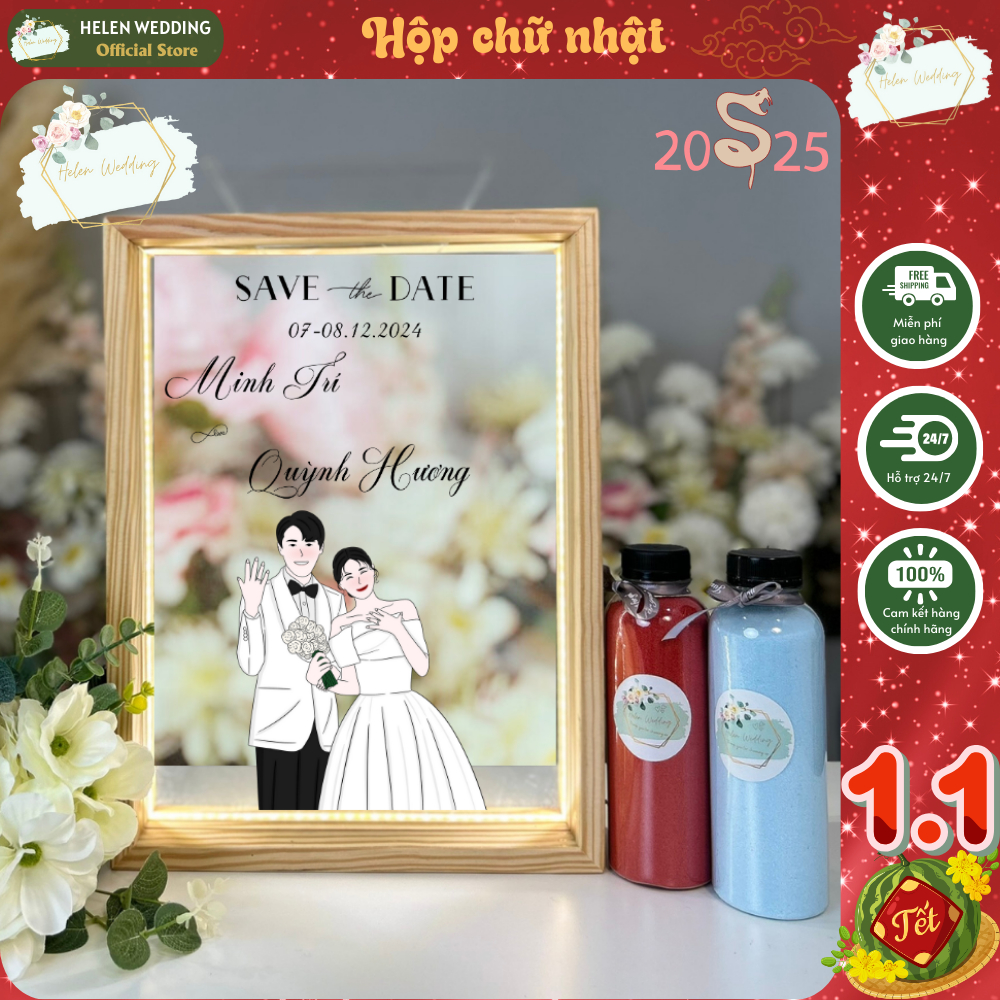 Wooden Sand Pouring Box for Wedding with Led Light for Drawing Color ...