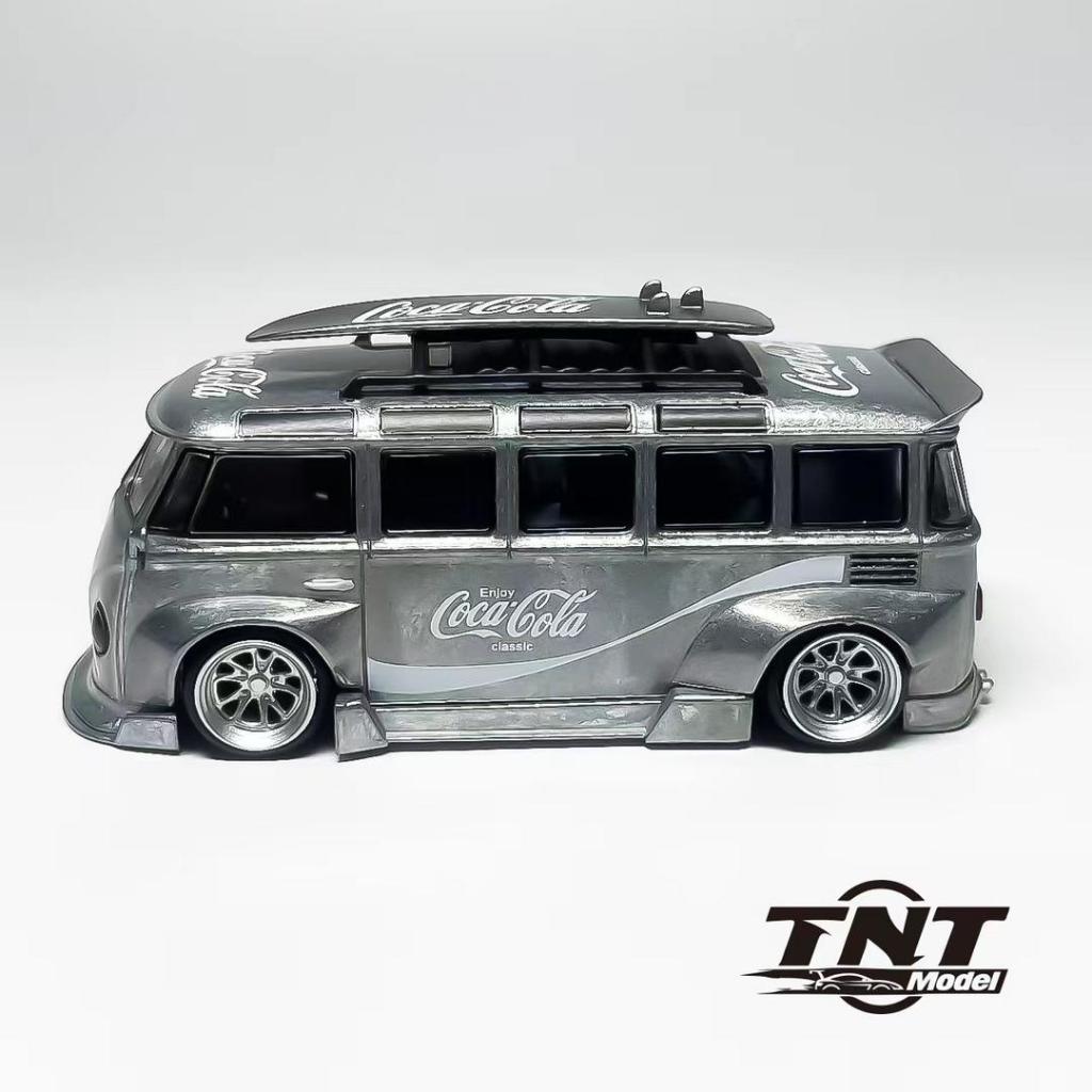 1:64 TNT MODEL - Volkswagen T1 Bus RWB Raw Zamac Chase Coca-Cola Livery ...