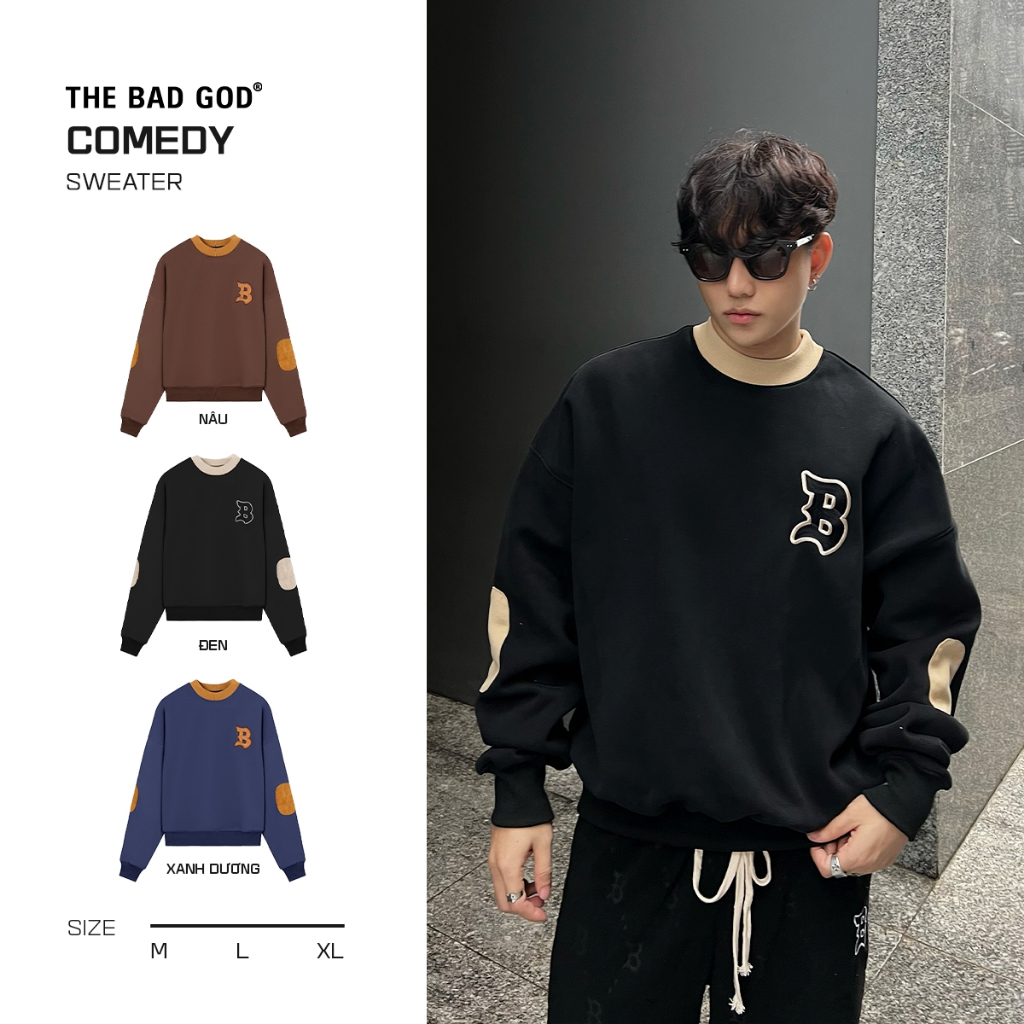 The Bad God Comedy Velvet Sweater | Shopee Malaysia