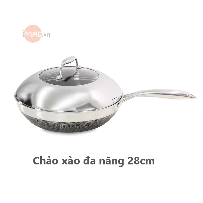 Imat Hybrid Blackcube multi-purpose deep pan with black Ceramic non ...