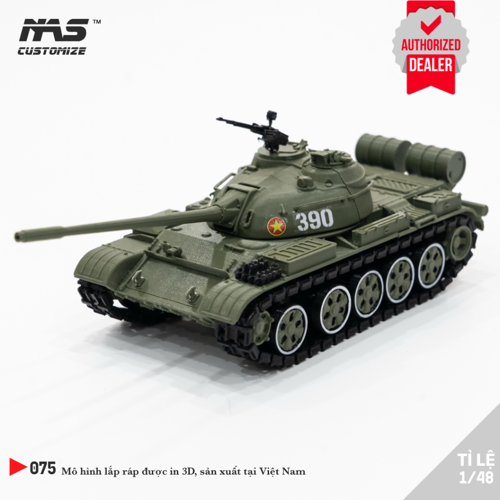 [NAS] Assembly model of Vietnamese tank T-59 390 1/48, Type-59 ...