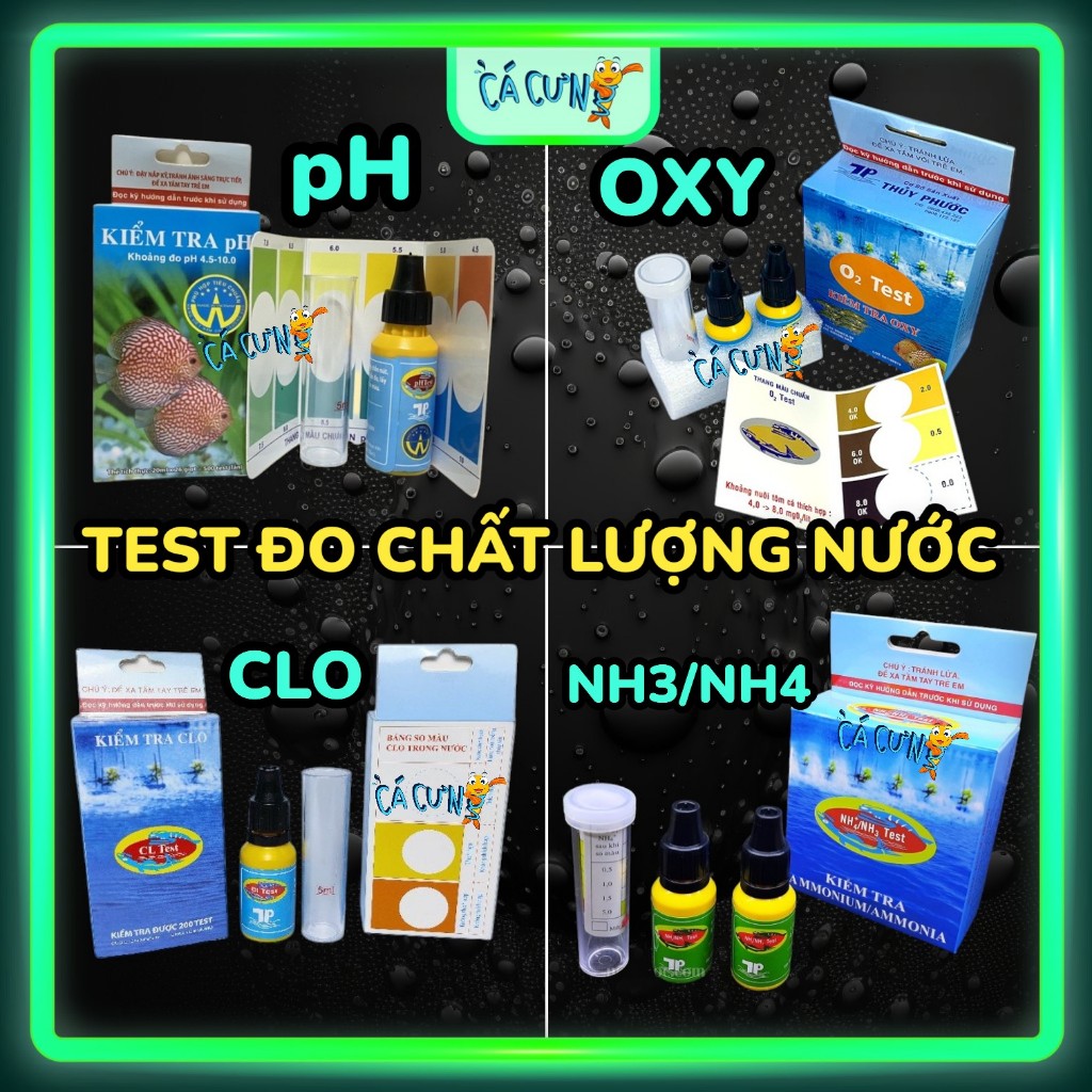 OXY Aquarium Water Measurement Test Solution - pH Test | Oxygen Test ...