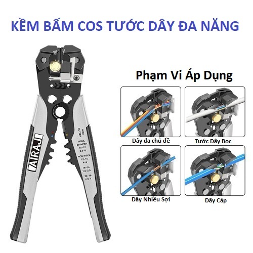 Wire Stripping Pliers 24-10 AW/0.2-6 mm Smart Multifunctional Tool Cos ...