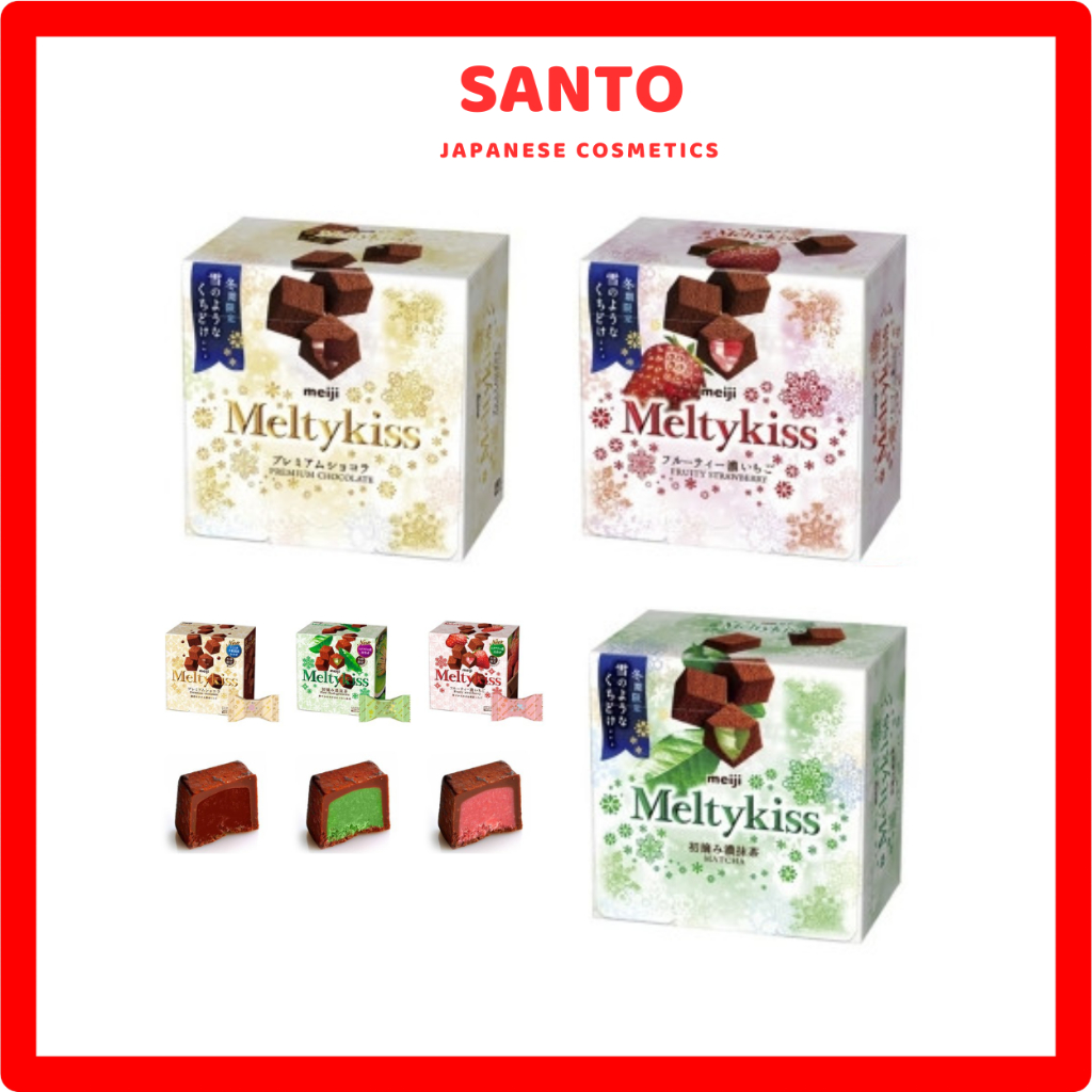 Meiji Meltykiss Melty Kiss fresh chocolate chocolate, green tea, Japanese domestic strawberry ...