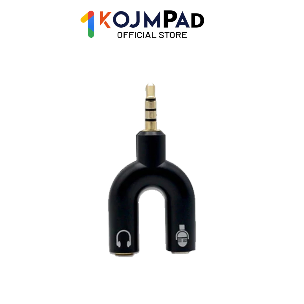 U-shaped Connector Splits 2 Microphone Ports - 3.5mm jack Headphones ...