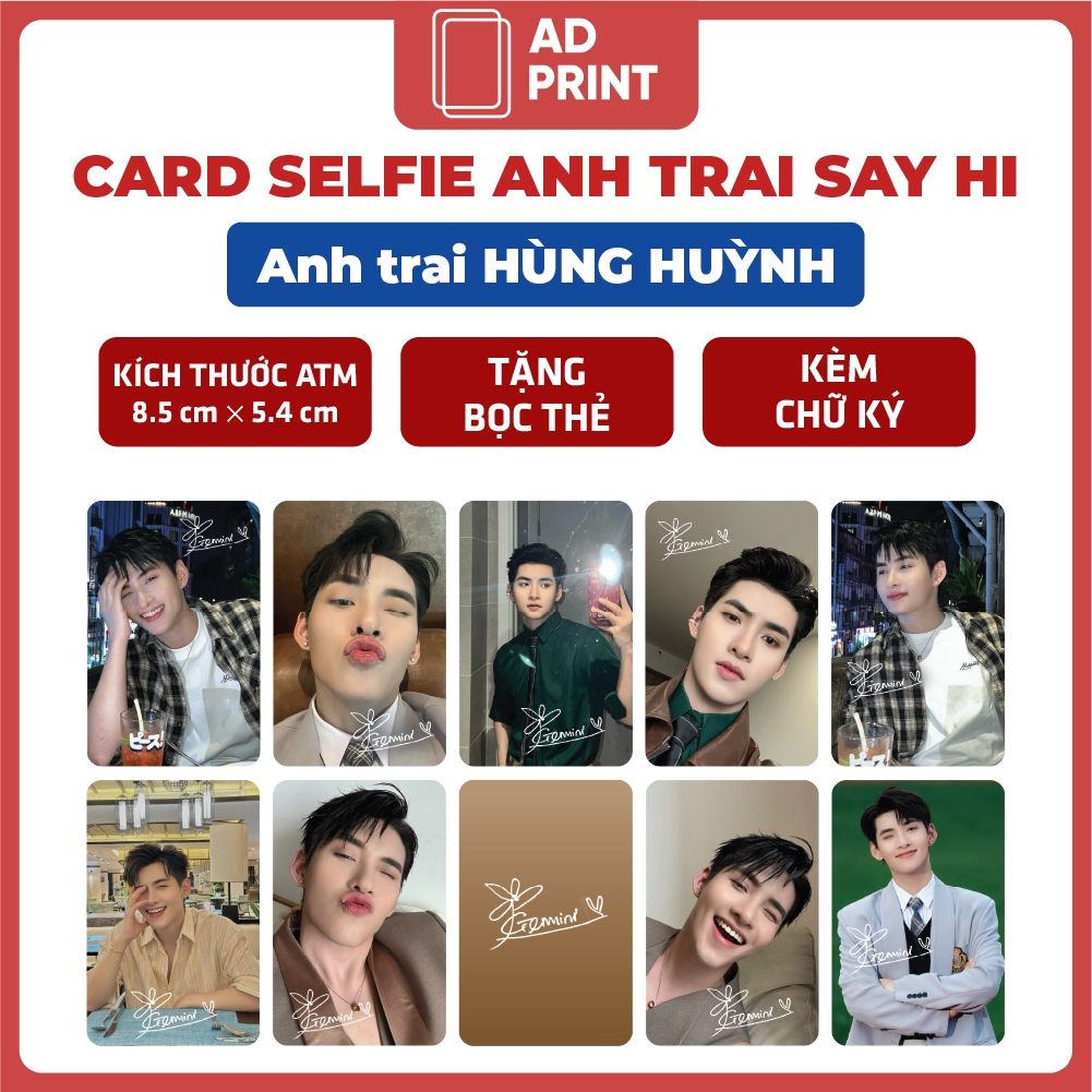 Set of 10 ATSH Hung Huynh Rounded Corner Selfie Photos Signature, Sturdy, Collectible | Shopee ...