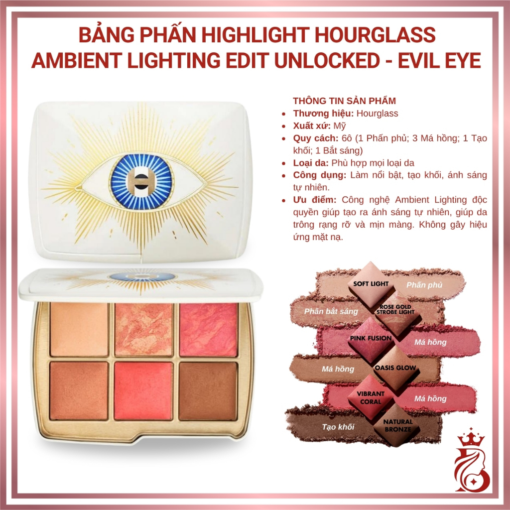Hourglass Ambient Lighting Edit Unlocked Highlight Palette - Evil Eye ...