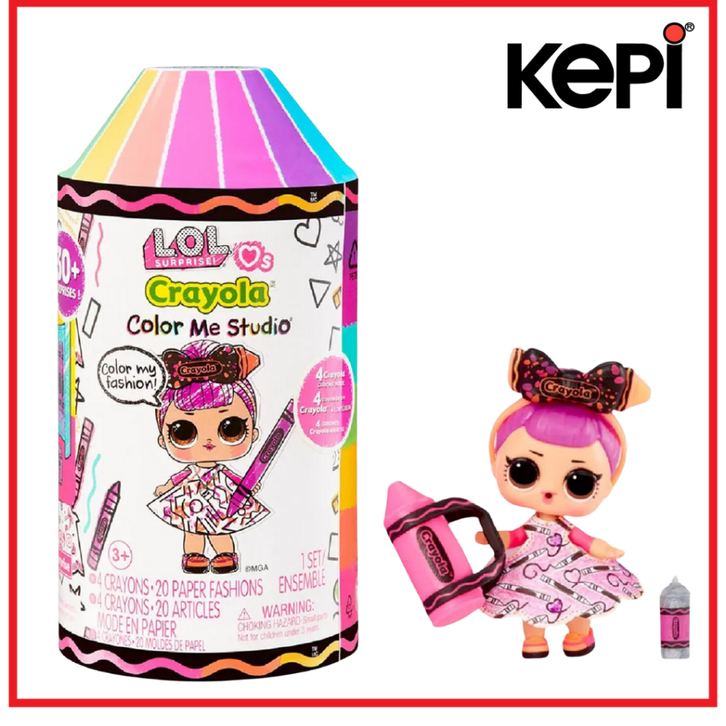 Color PEN DOLL TOY - LOL Surprise Loves Crayola Color Me Studio Asst ...
