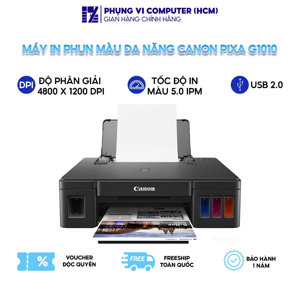 Canon Pixa G1010 multifunction color inkjet printer - Genuine product ...
