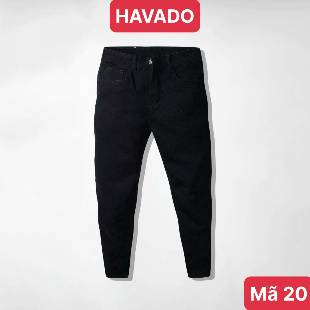 Men's jeans without tearing at the knees, plain black, 4-way stretch ...