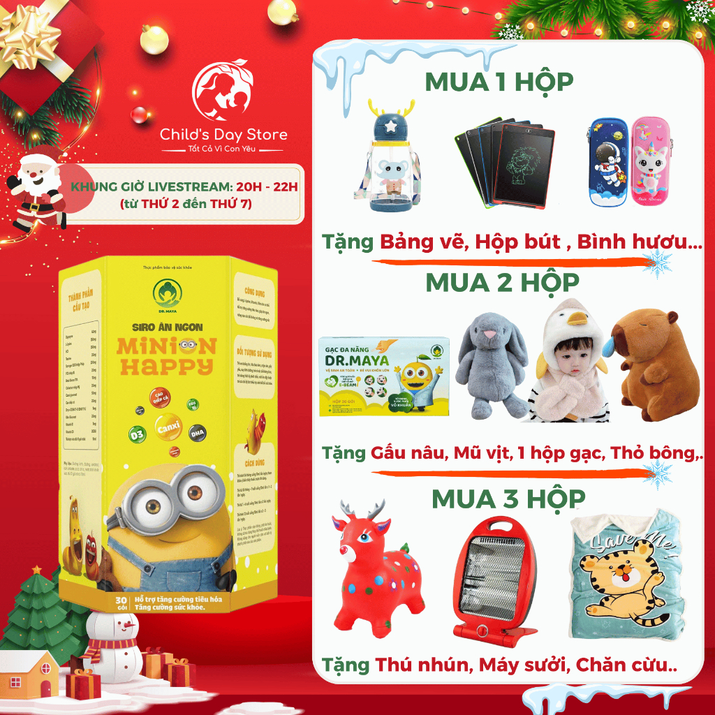 Minion Happy delicious syrup. Helps your baby eat well, improve ...