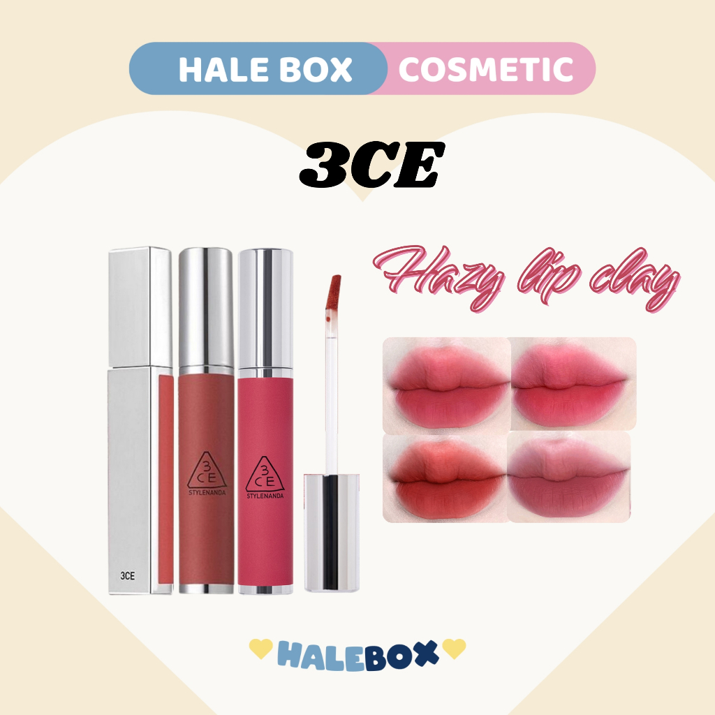 3ce Hazy Lip Clay Full Color Matte Lipstick [HipaMine - Type Girl ...