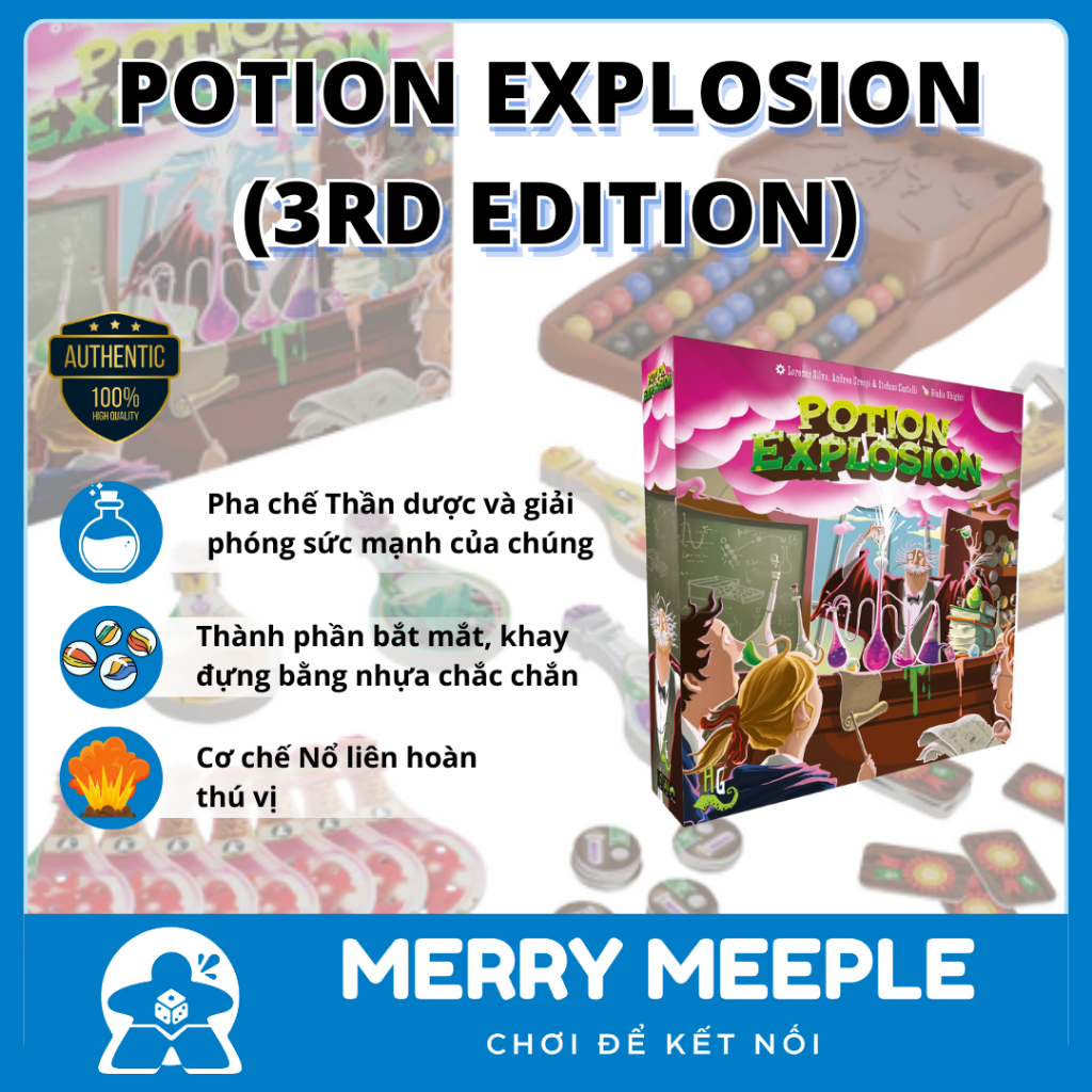 [US] - Potion Explosion (3rd Edition) - Genuine Board game - Strategy ...