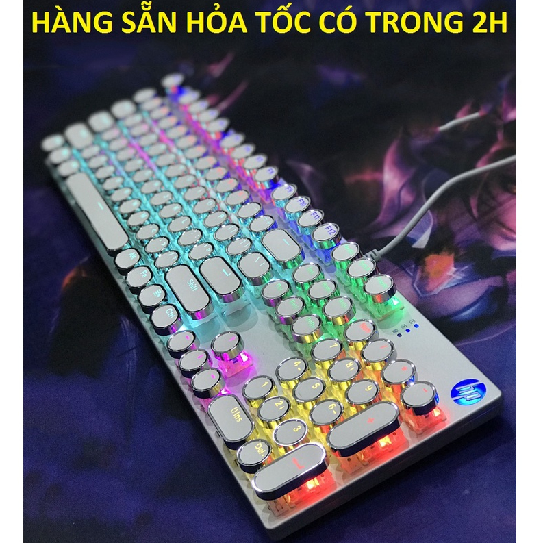 Computer Mechanical Keyboard (Blue Switch) HP G9K 400Y Silver White ...