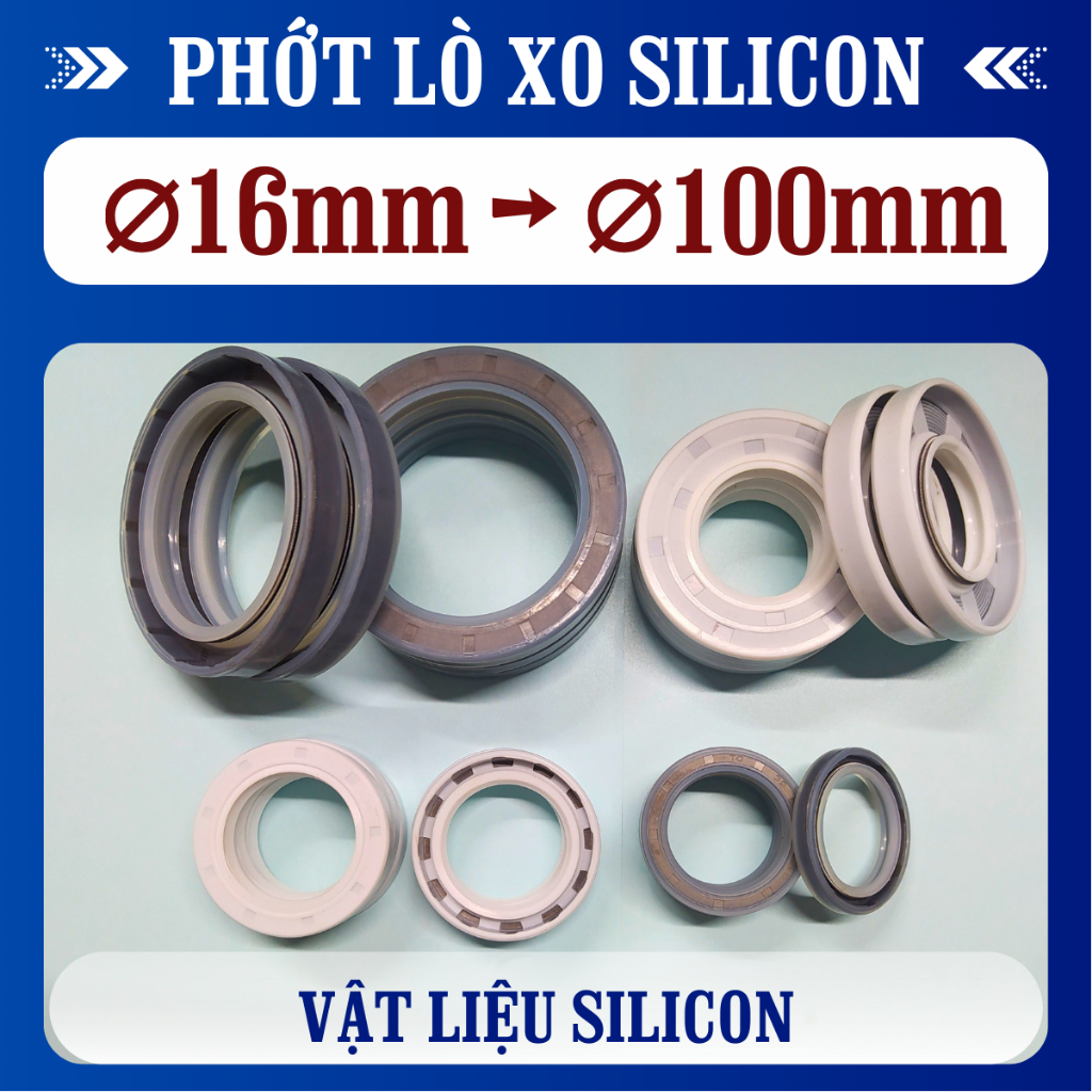 XO Silicone spring seal with diameter from 16mm to 100mm (Oli seal ...