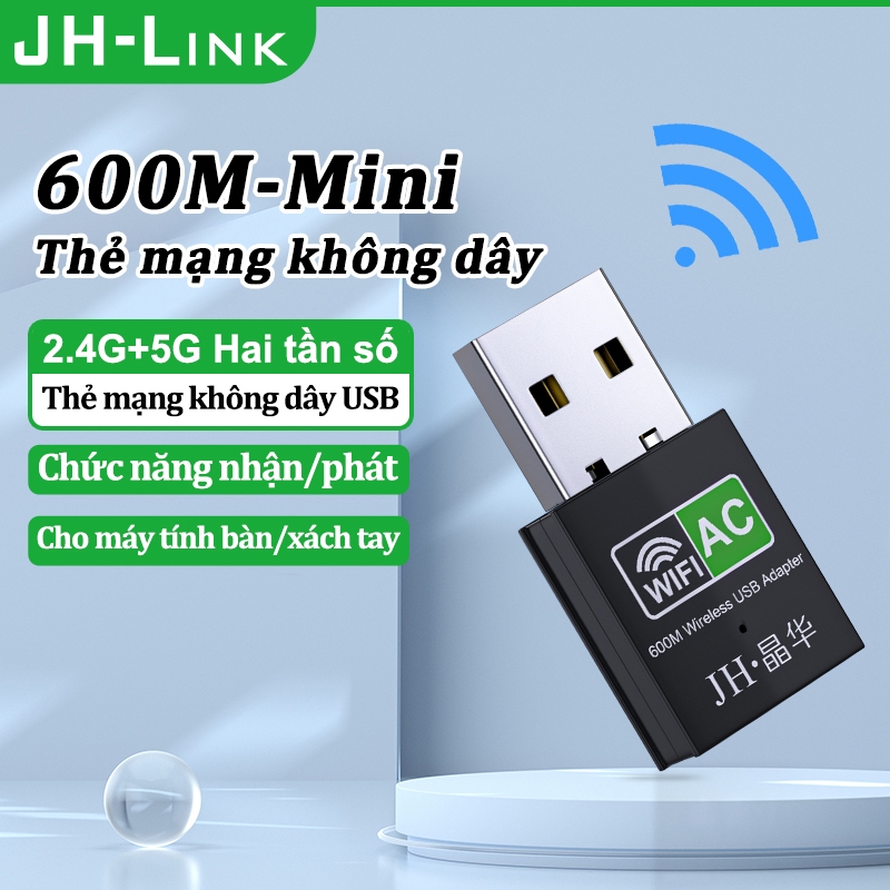Jh-link Wireless Network Card USB Adapter WIFI 2.4G and 5G Frequency ...