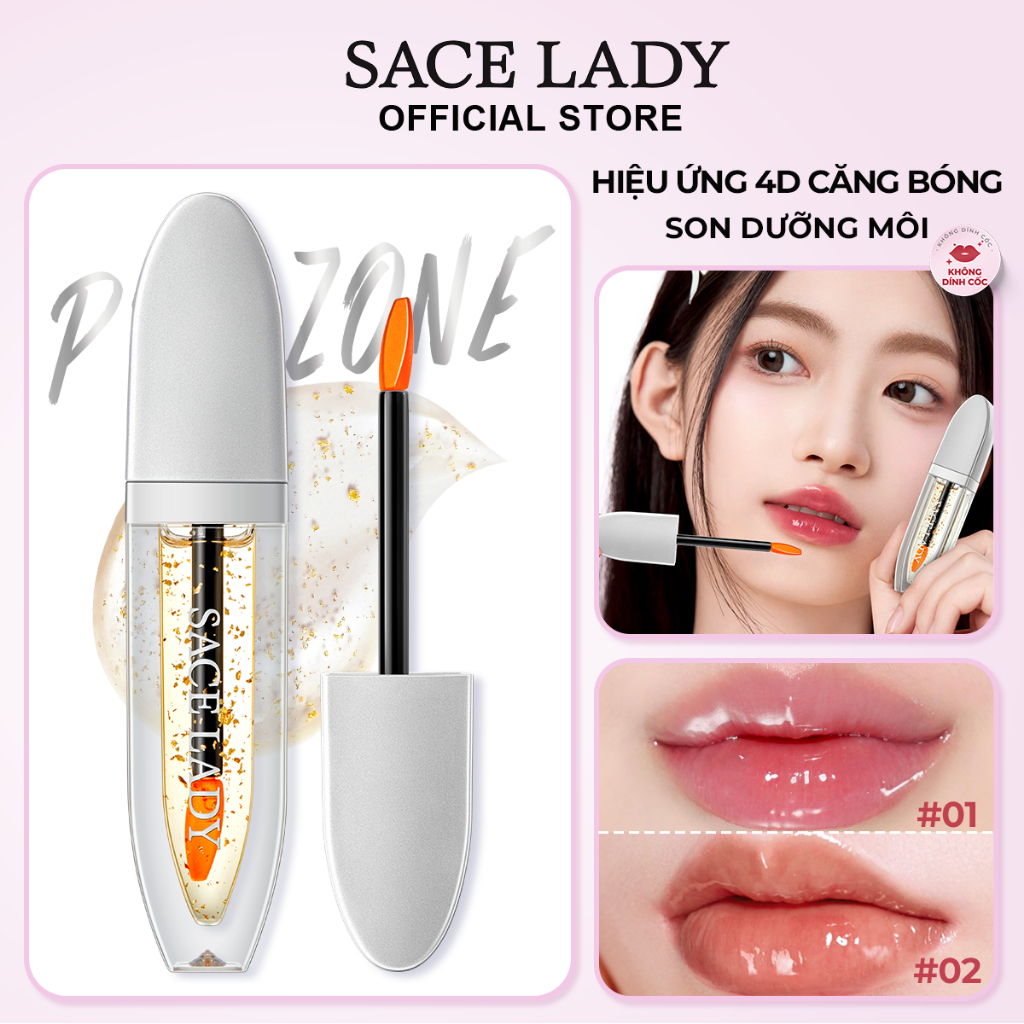 Sace LADY Colored Lip Balm Durable Waterproof Color Changing Lip Makeup ...
