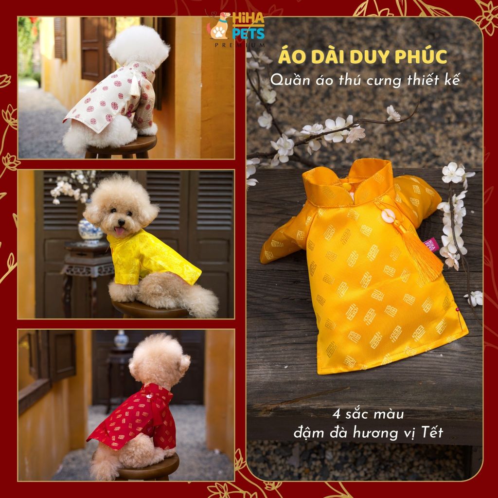 Ao Dai Duy Phuc TasselCNY for Dogs and Cats Khai Nguyen Collection 2025 ...