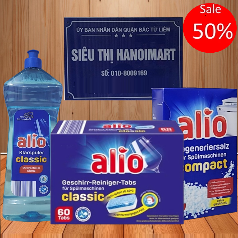 Combo alio polish 1000ml + 60 alio dishwashing tablets + alio ...