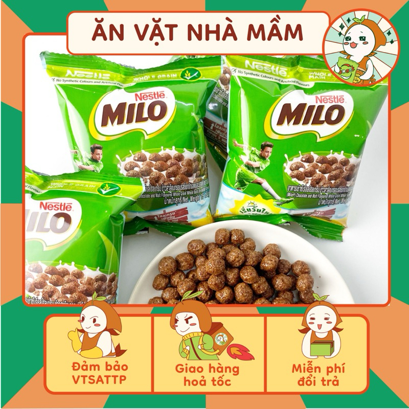 Milo Snack/Thai Milo cocoa cereal balls (15g pack), convenient Thai ...