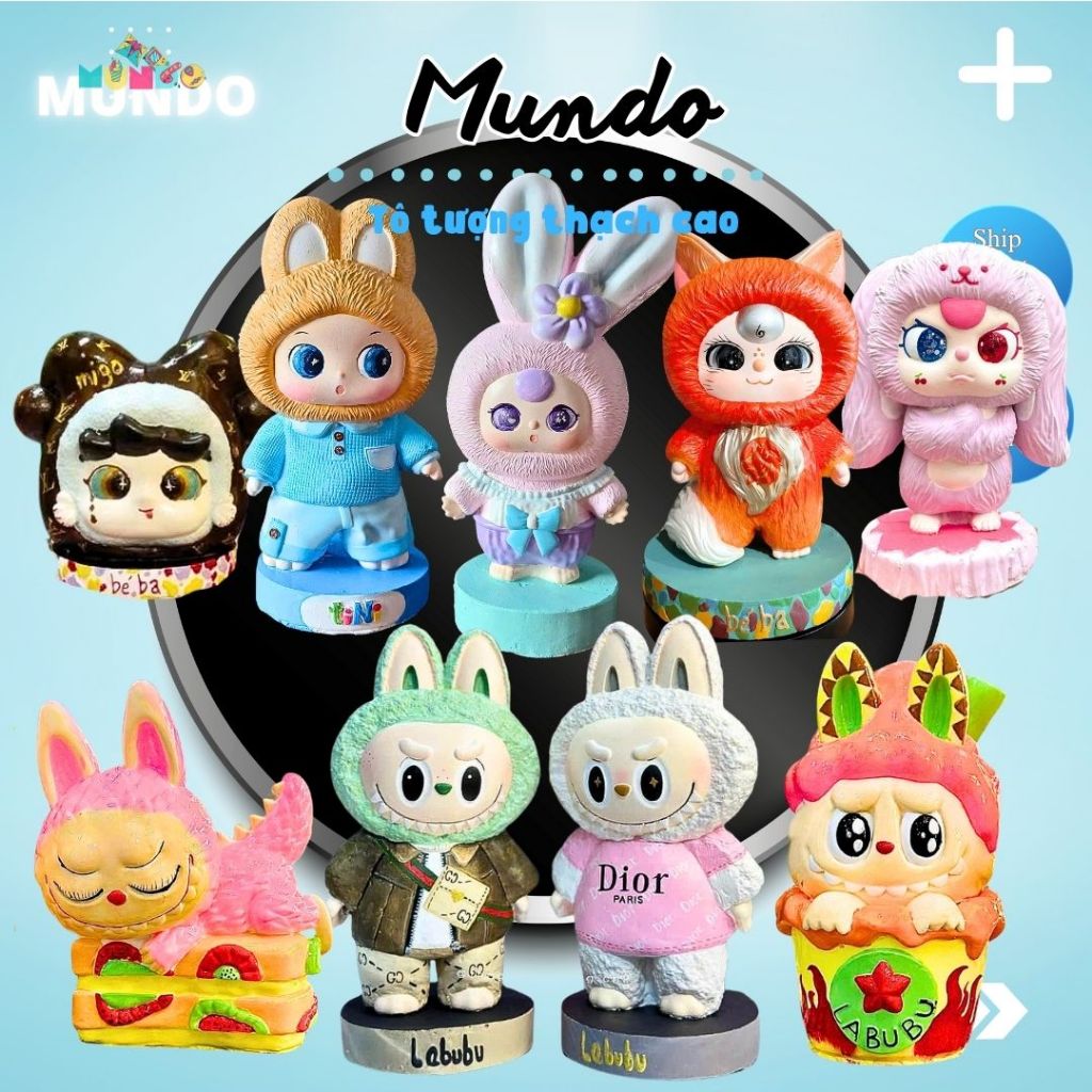 New model Plaster Statues Baby Three, Migo, Manchao, Labubu Size XXL ...